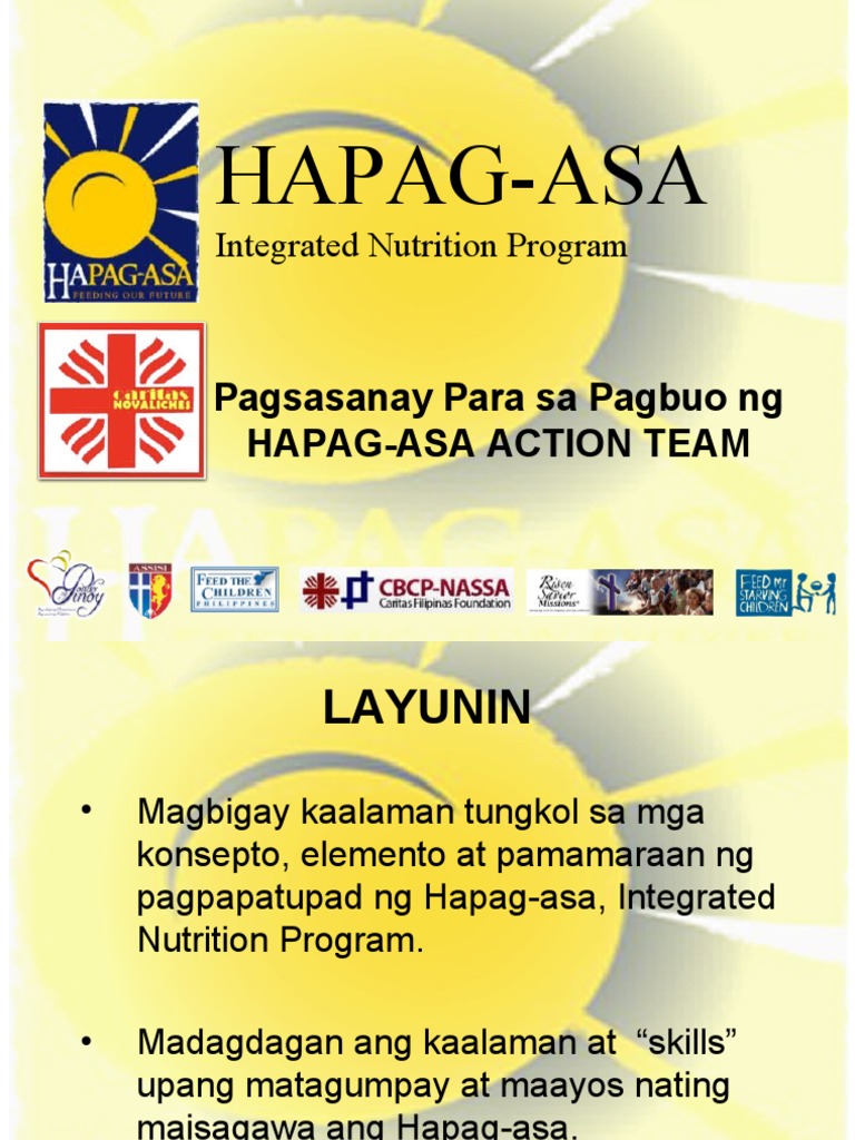HAPAG-ASA Feeding Program | PDF