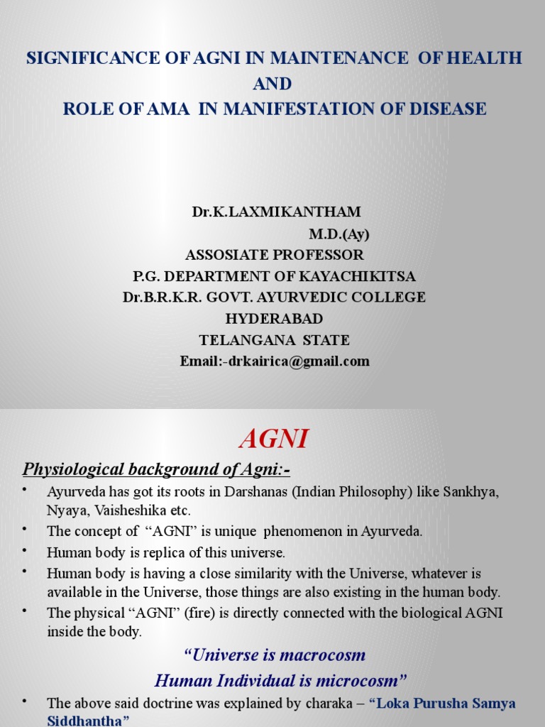 Agni & Ama | PDF | Ayurveda