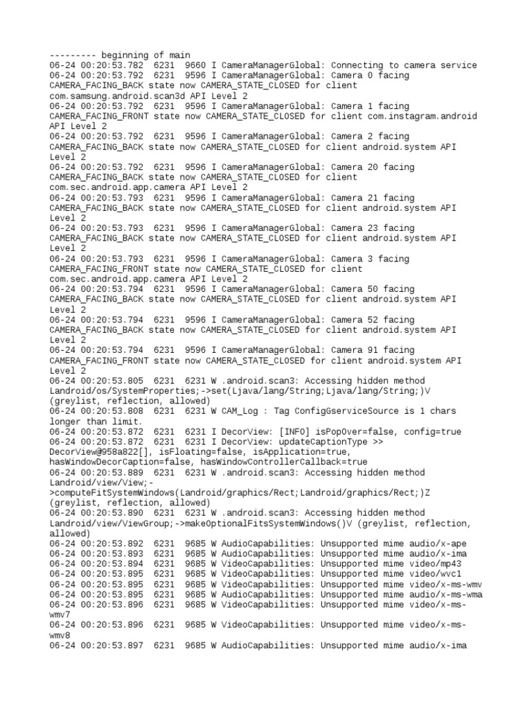 Logcat | PDF | Java (Programming Language) | Software Development