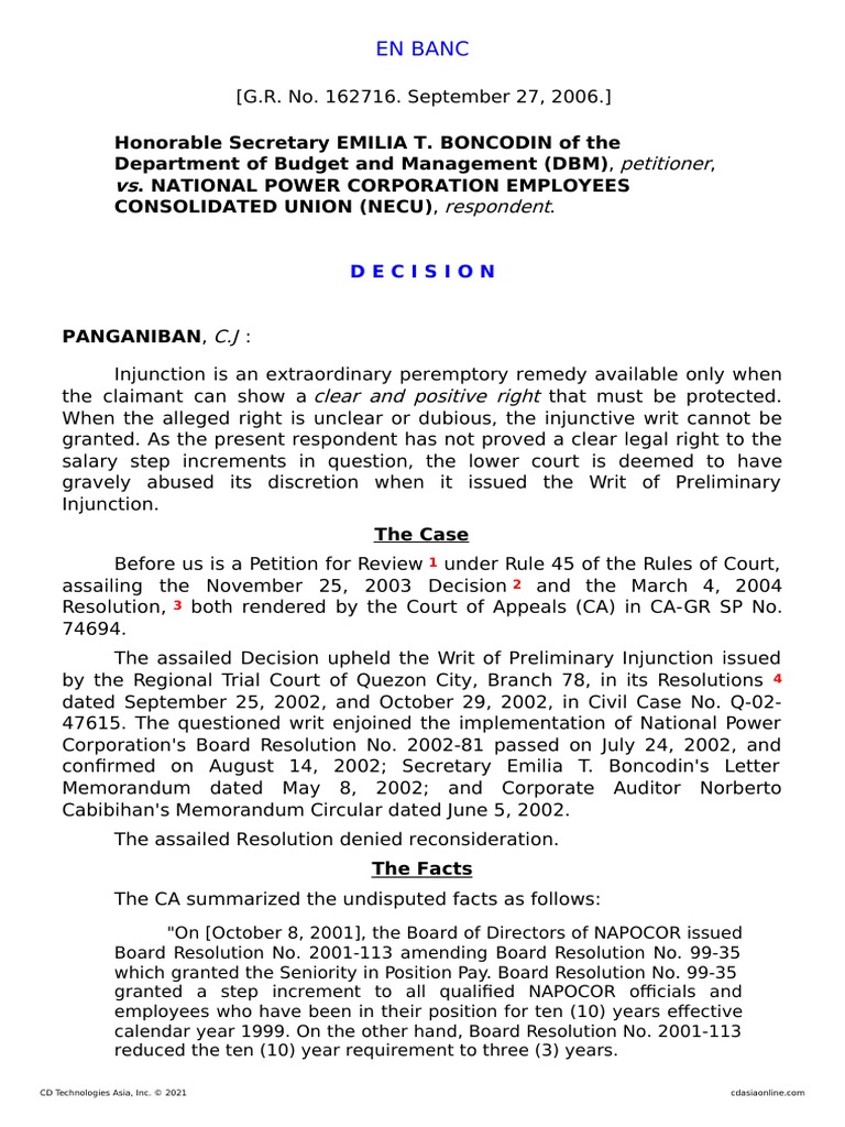 1 Boncodin V National Power Corp Employees Consolidated Union | PDF ...