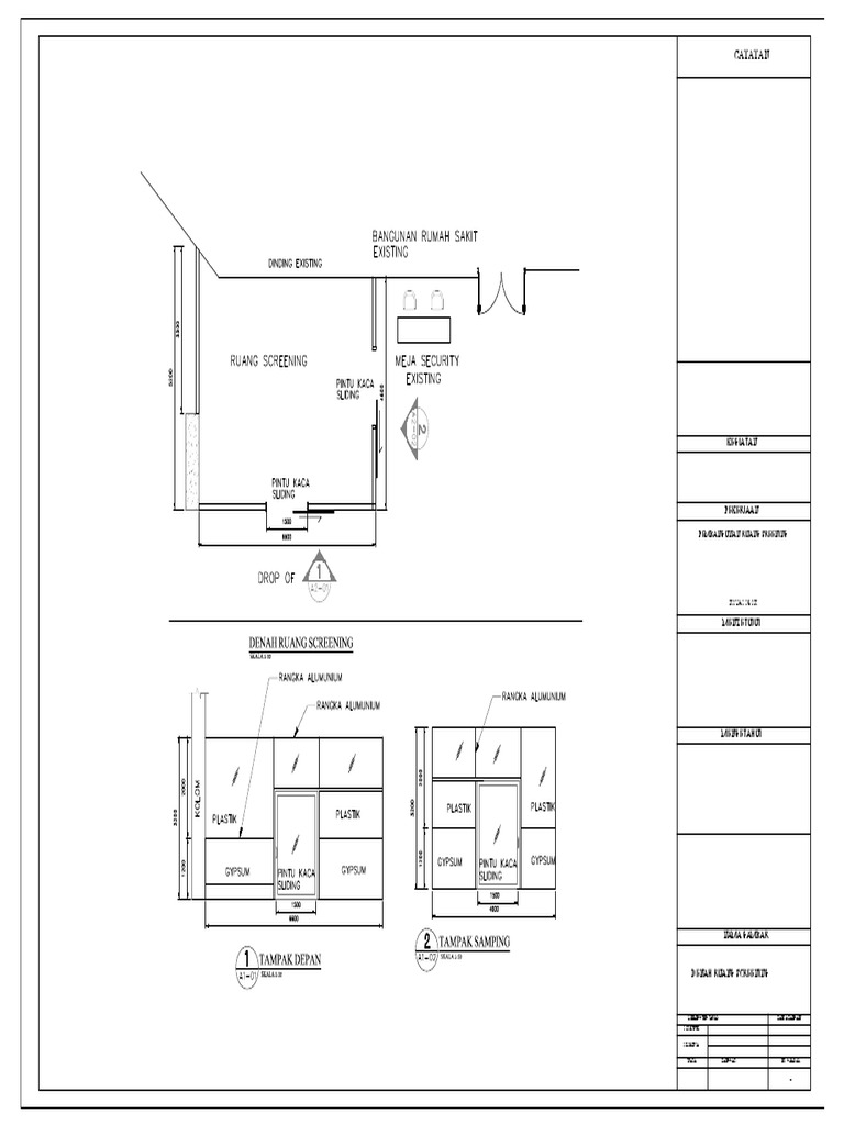 Denah Ruang Screening Kota Depok | PDF
