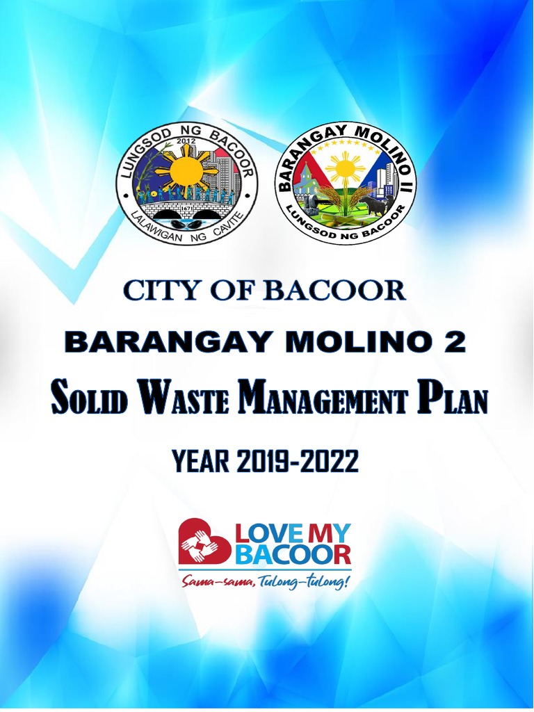 Barangay Molino Ii Solid Waste Management Plan 2019-2022 | PDF | Waste Management | Waste