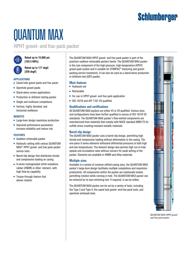 Quantum Max: HPHT Gravel-And Frac-Pack Packer | PDF | Stress (Mechanics ...