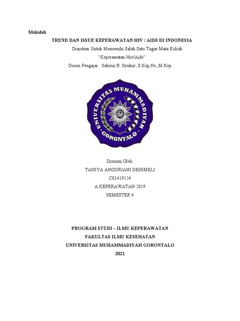 Makalah HIV AIDS | PDF | Pengembangan Diri | Sains & Matematika