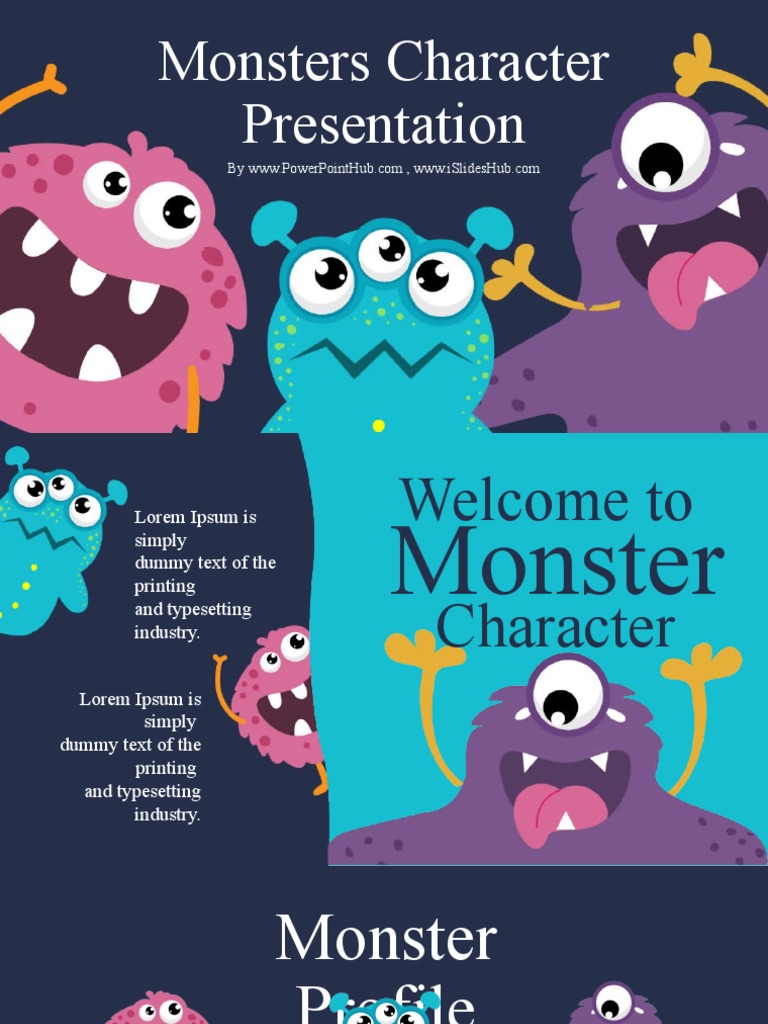 Monster Character Presentation Template | PDF | Publishing | Notation
