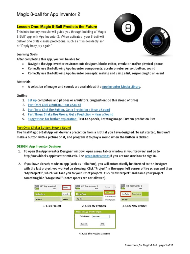 03 Magic 8 Ball App | PDF | Mobile App | Android (Operating System)