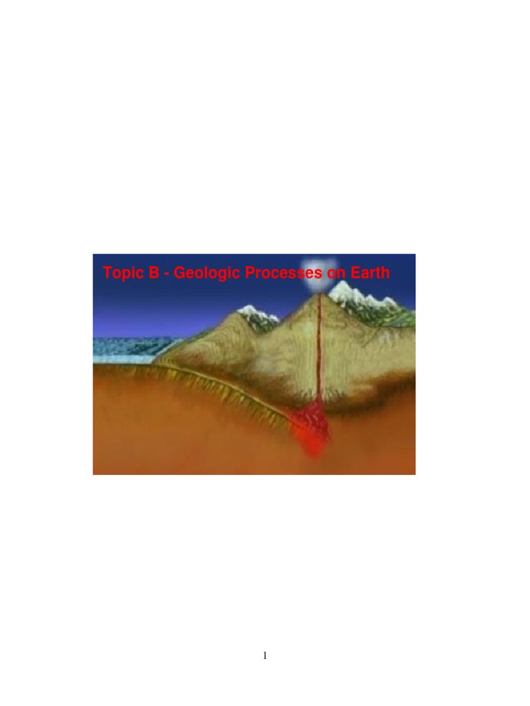 Geologic Processes On Earth | PDF | Plate Tectonics | Rock (Geology)