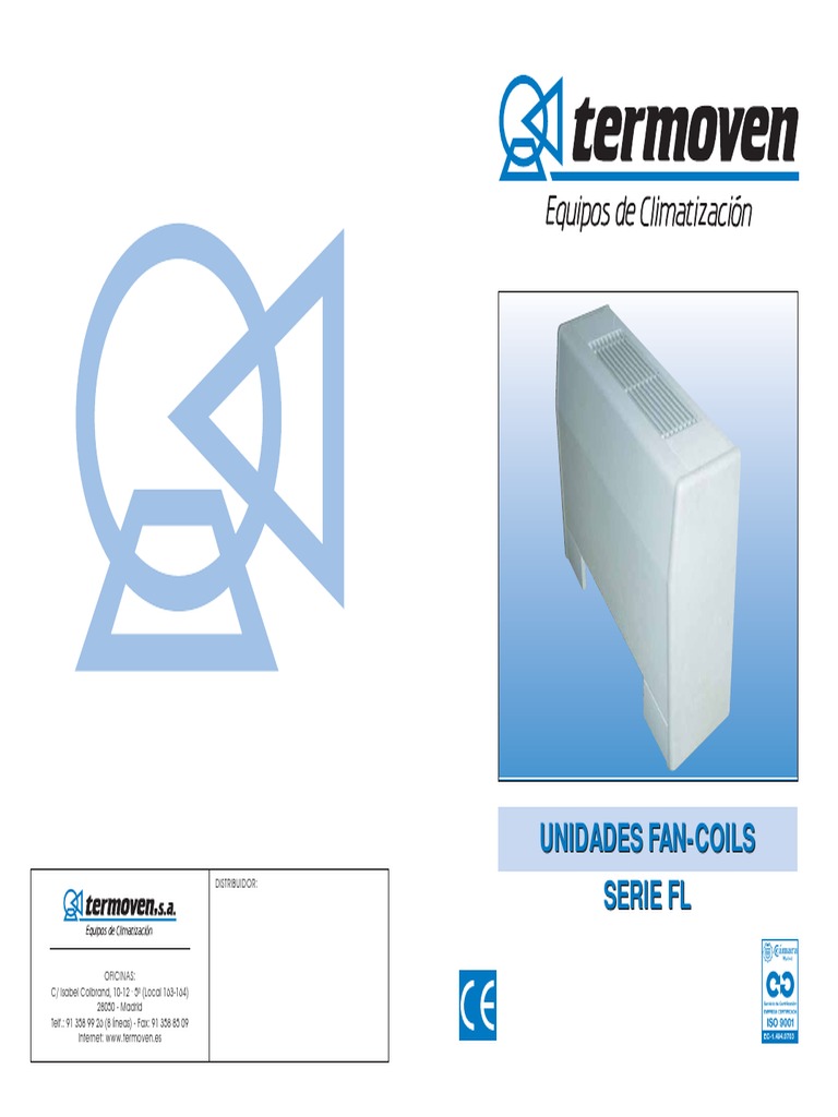 Fan Coil Termoven Modelo FL | PDF | Hogar, jardinería y bricolaje ...