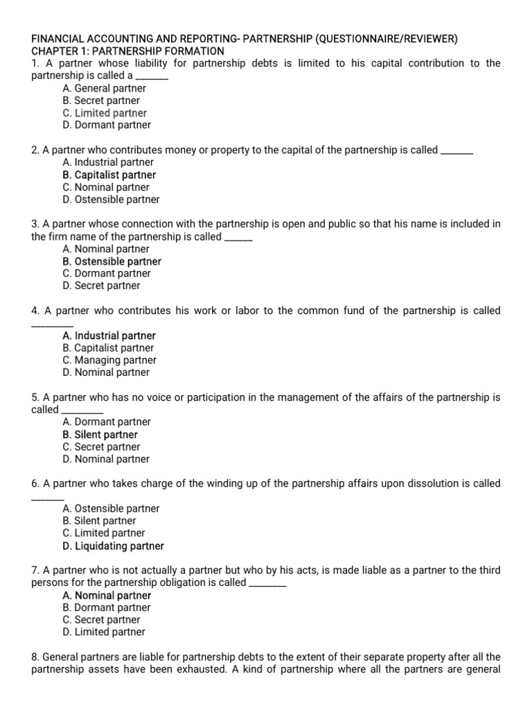 Far Partnership | PDF