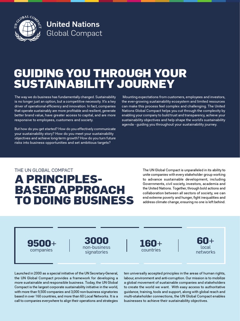 UN Global Compact: Your Sustainability Guide | PDF | Sustainability ...