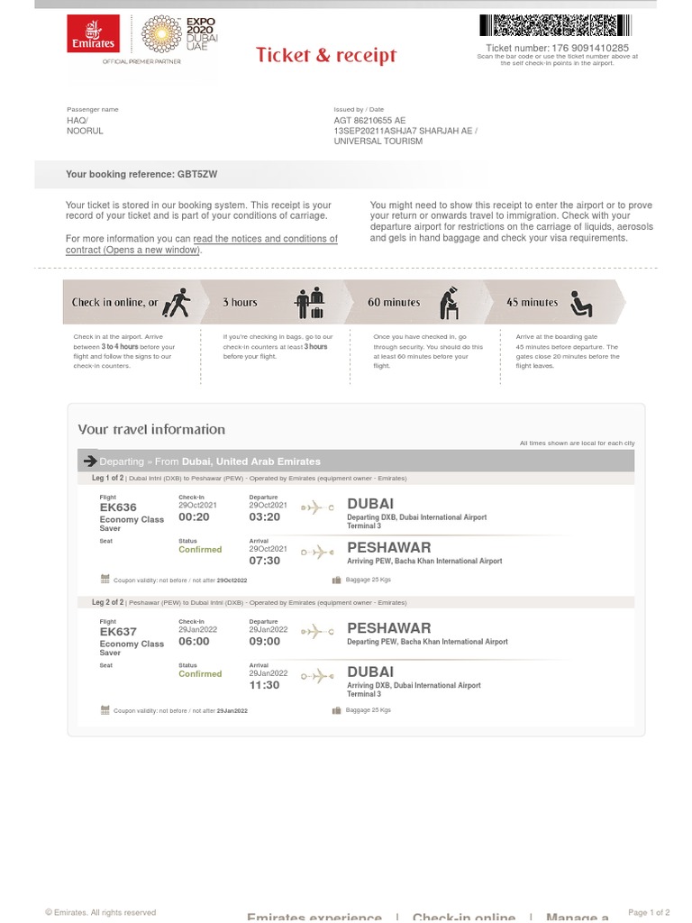 Ticket & Receipt: Your Travel Information | PDF | Transport | Aviation
