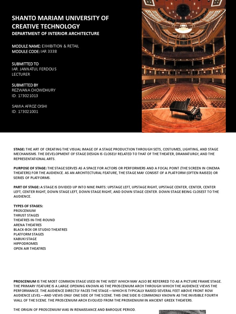 Stage Design | PDF | Theatre | Performing Arts