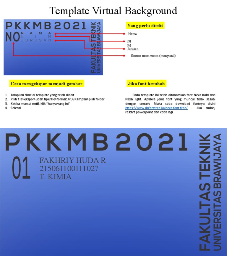 Template Virtual Background | PDF
