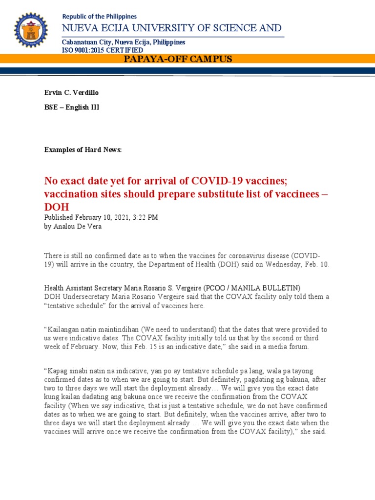 Elements of News, Hard and Soft News | Download Free PDF | News ...