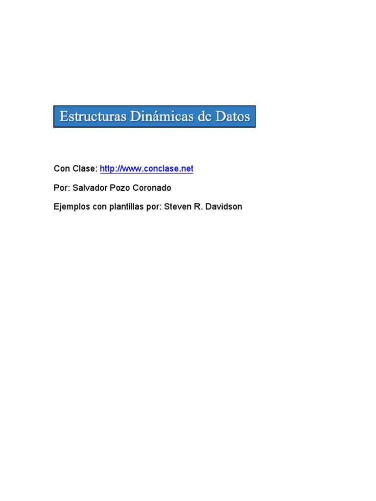 Estructura de Datos C (Pilas, Colas, Listas, Arboles) 3 | PDF | Puntero ...