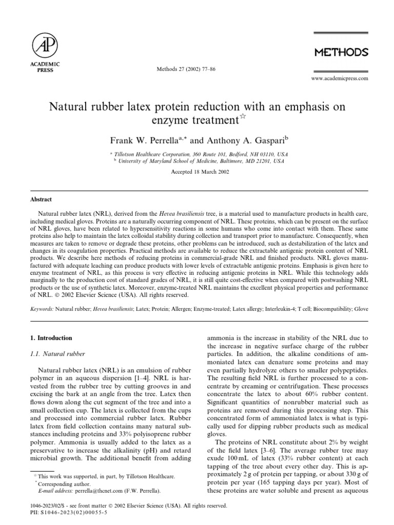 Natural Rubber | PDF | Natural Rubber | Elisa