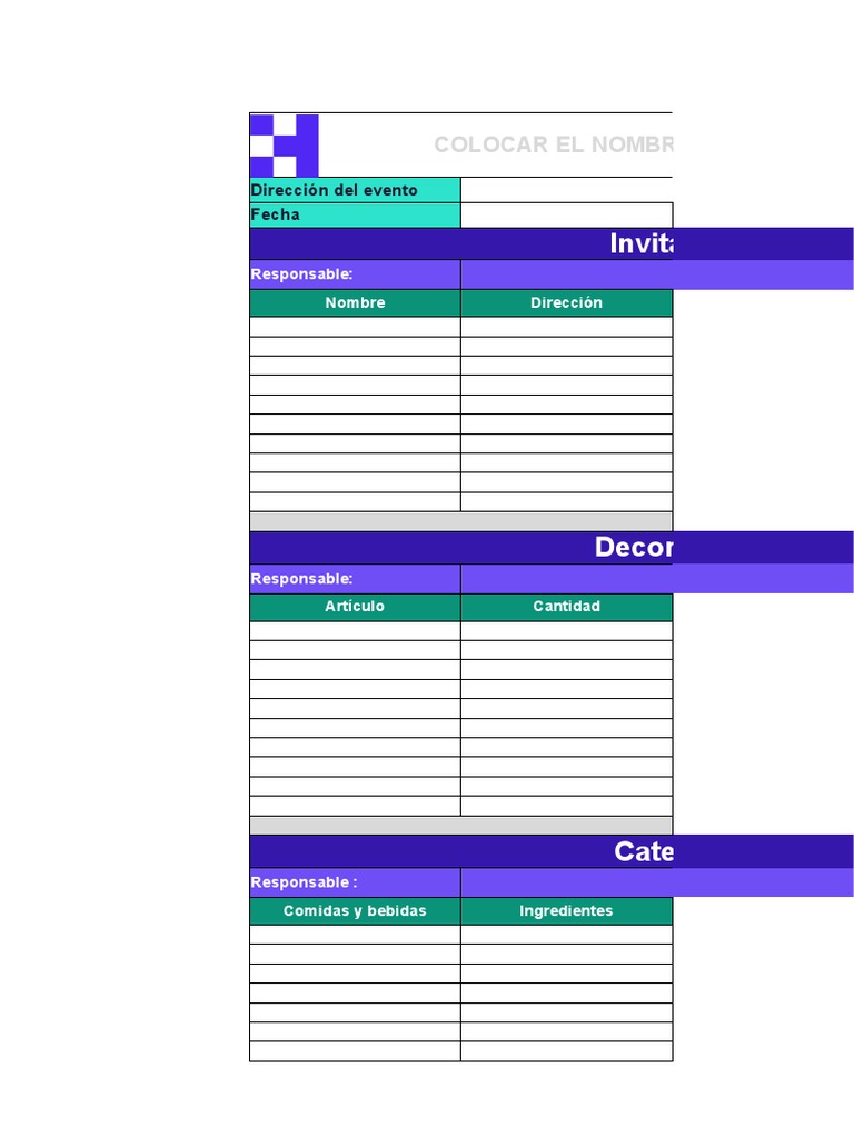 Formato de Logística para Eventos | PDF