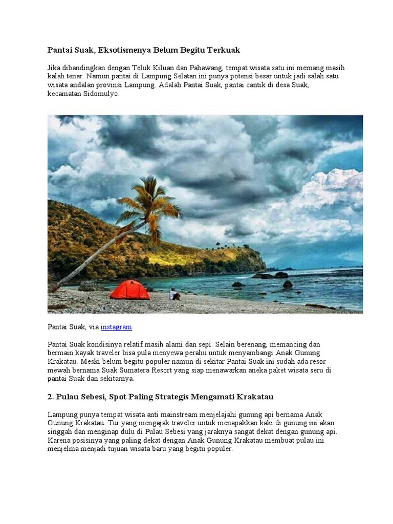 Pantai Suak | PDF