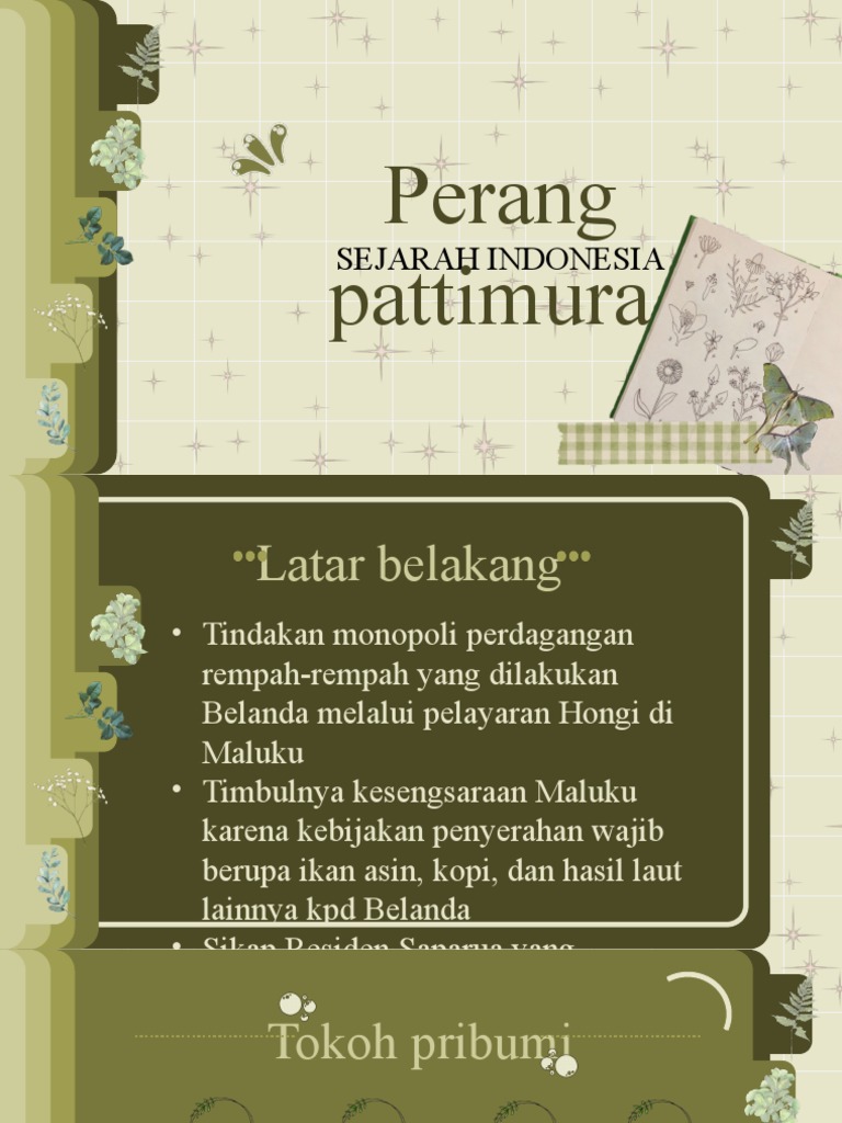 Perang Pattimura: Sejarah Indonesia | PDF | People Executed ...