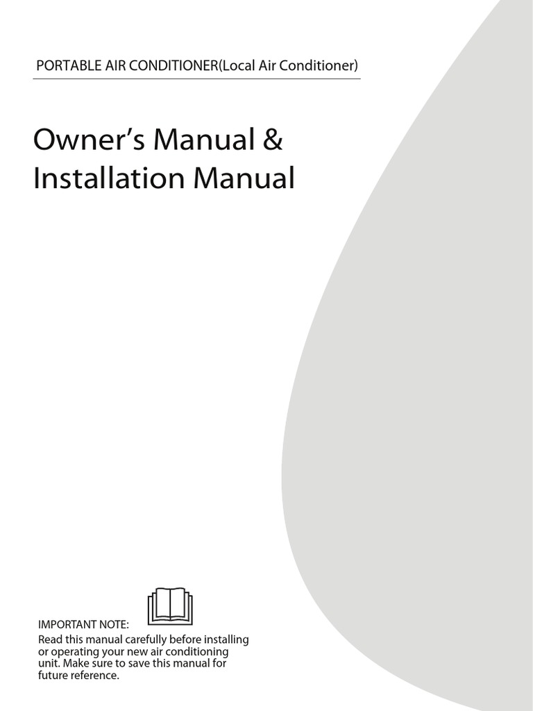 Portable AC Users Manual | PDF | Air Conditioning | Ac Power Plugs And ...
