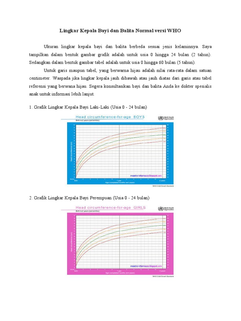 Ukuran Lingkar Kepala Bayi Normal | PDF