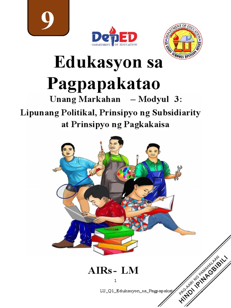 Q1-EsP 9 Module 3 | PDF