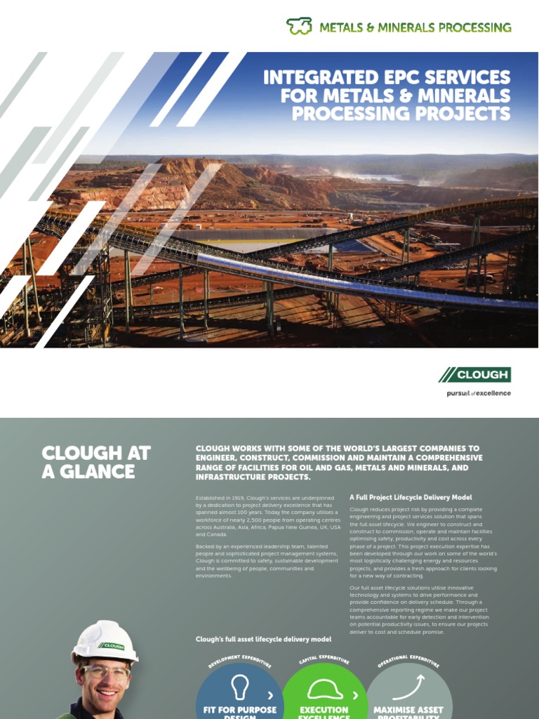 Minerals and Mining Brochure | Download Free PDF | Project Management ...