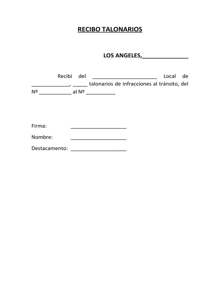 Recibi Conforme | PDF