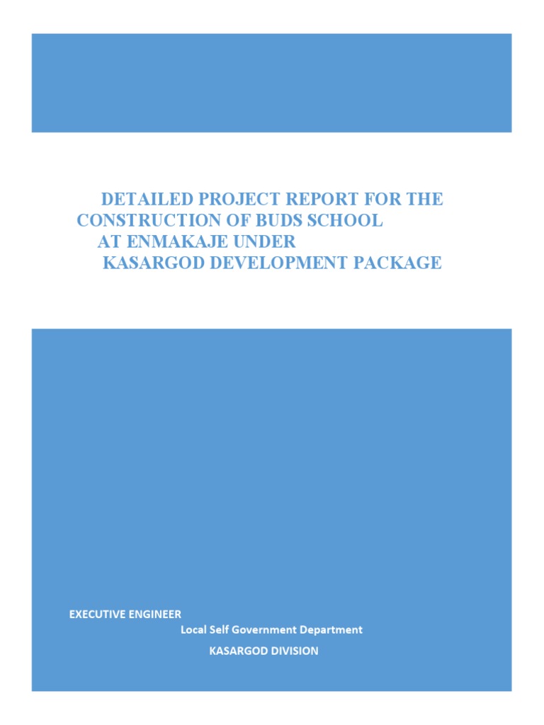 DPR For BUDS School Enmakaje | PDF | Disability | Physical Therapy