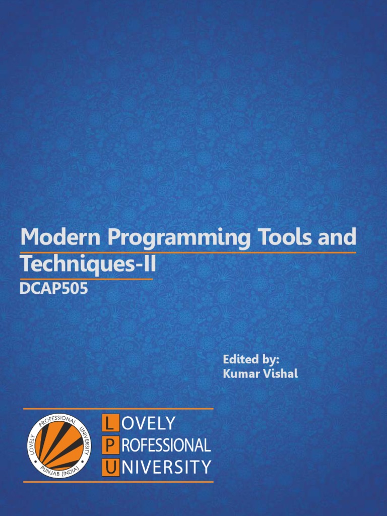 Dcap505 Modern Programming Tools And Techniques Ii Pdf C Sharp Programming Language