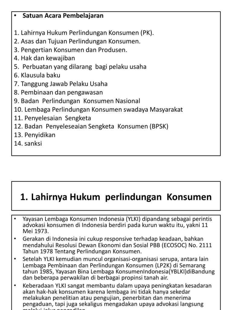 Asas Dan Tujuan Perlindungan Konsumen | PDF Asas Dan Tujuan Perlindungan Konsumen | PDF
