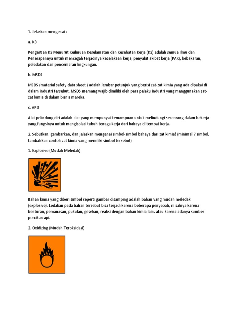 Pengantar K3, MSDS, dan Alat Laboratorium | PDF | Sains & Matematika | Teknologi & Rekayasa