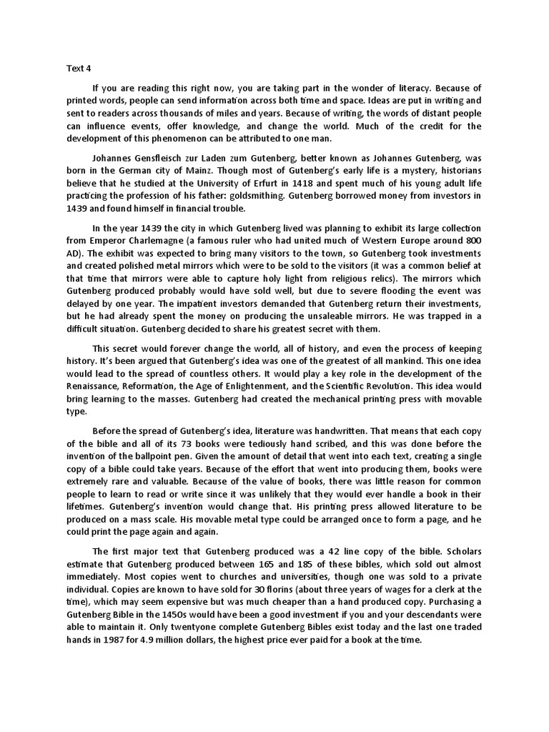 Gutenberg's Printing Revolution Explained | PDF | Johannes Gutenberg ...