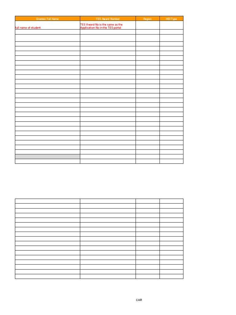 BLANK MASTER LIST LBP TES Issues Importing Template 1 | PDF