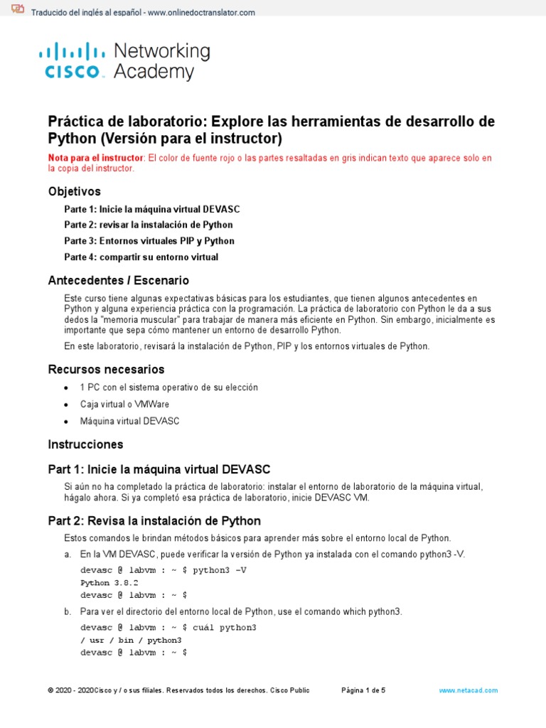 3.1.12 Lab - Explore Python Development Tools - ILM - En.es | PDF ...