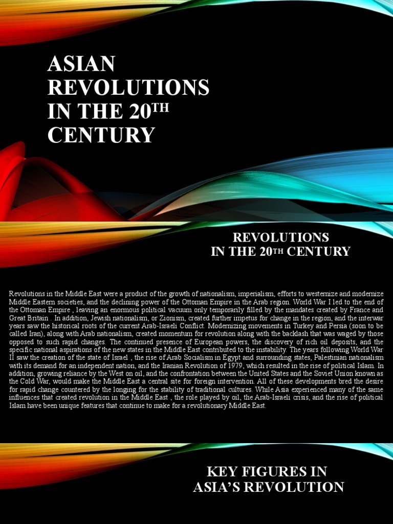 Asian Revolutions in The 20 Century | PDF | Middle East | Nationalism