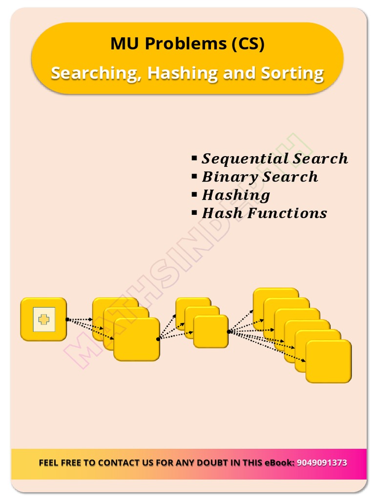 Searching Hashing And Sorting Mu Problems Cs Pdf Computing Applied Mathematics 9481