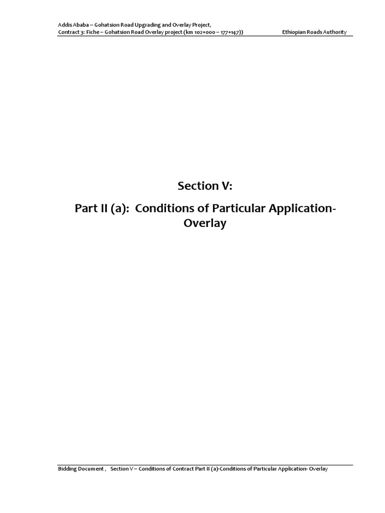 Section - 5 - Conditions of Particular Application | PDF ...