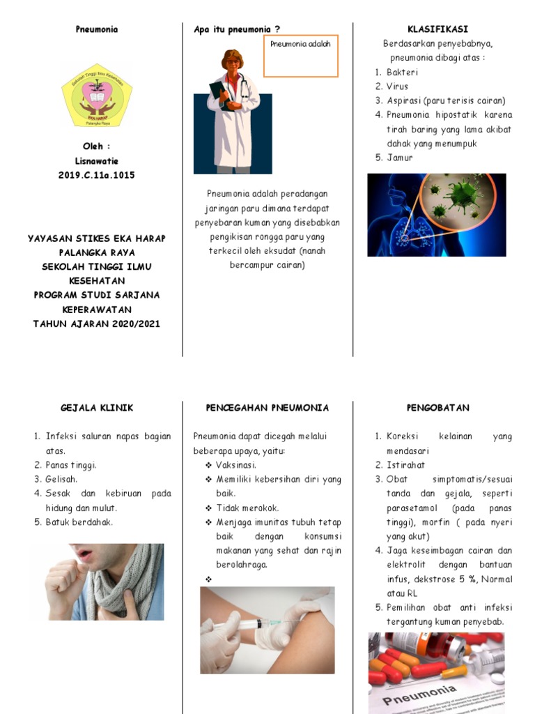 Leaflet Pneumonia (Lisnawatie) | PDF