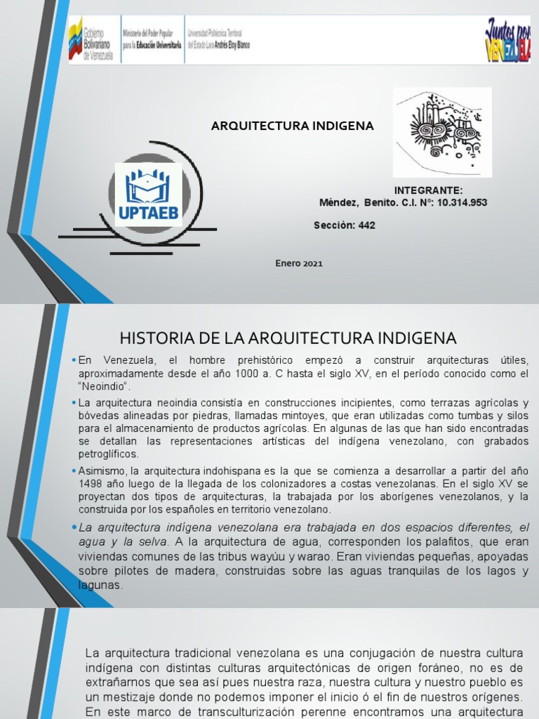 Arquitectura Indigena | PDF | Venezuela