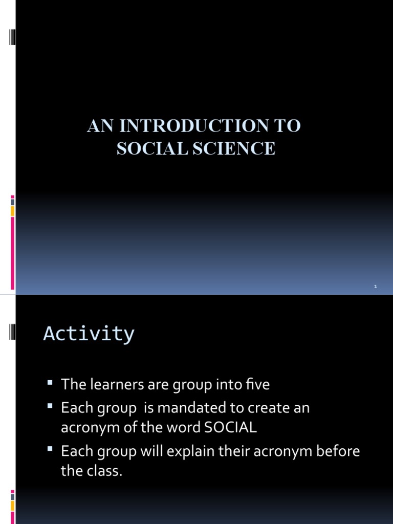 An Introduction To Social Science | PDF