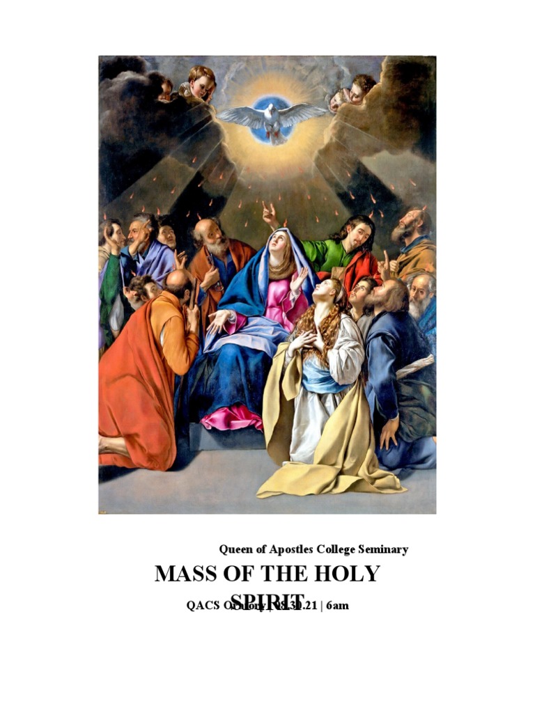 Order of The Mass - Holy Spirit | PDF | Eucharist | Mass (Liturgy)