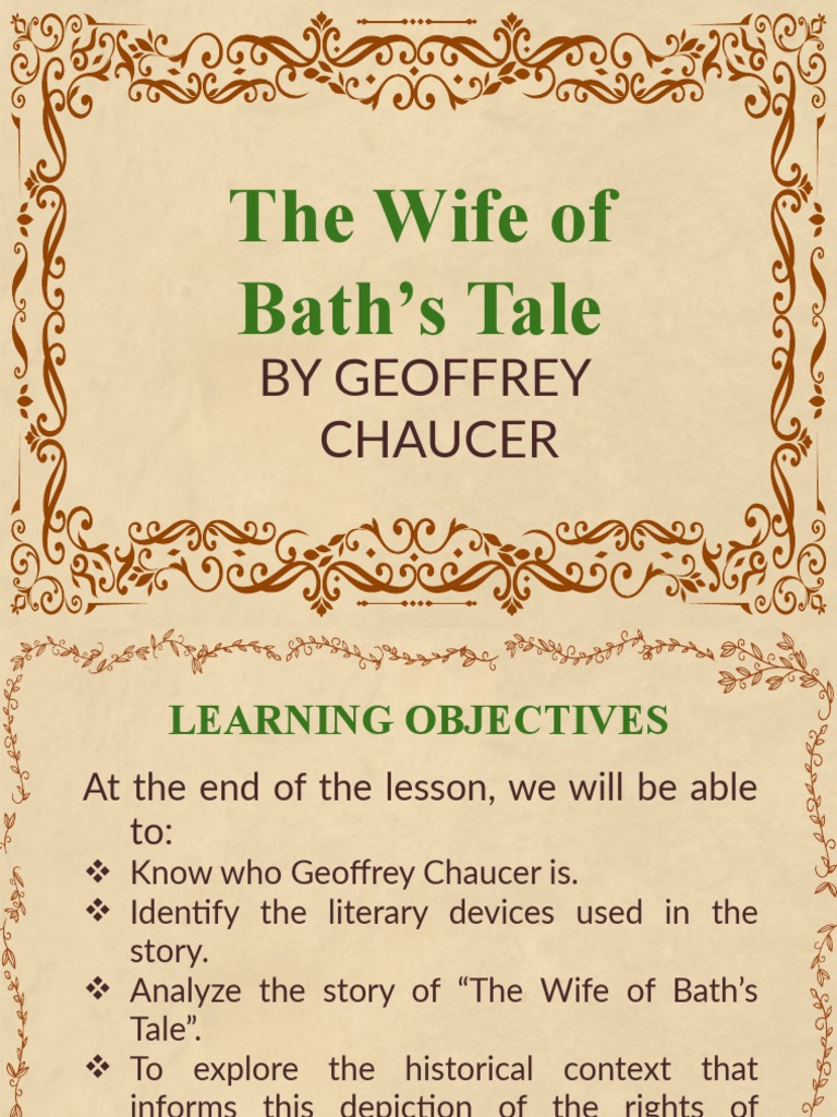 The Wife of Bath's Tale | PDF | Geoffrey Chaucer | The Canterbury Tales