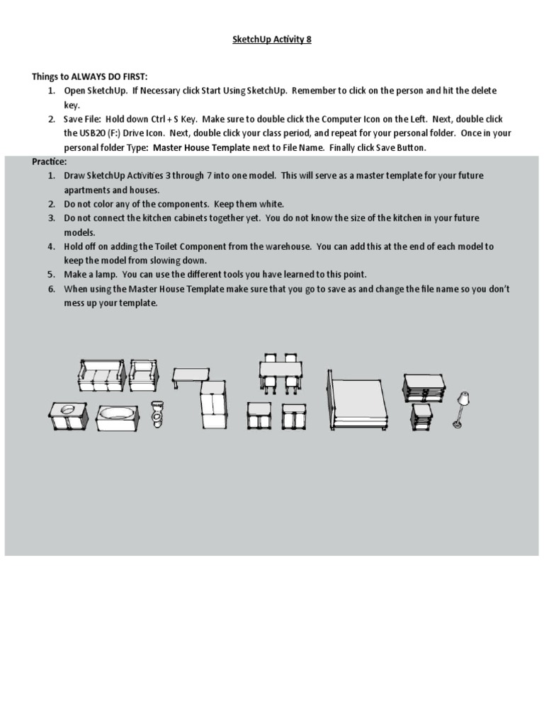 SketchUp Activity 8 | PDF | Home & Garden