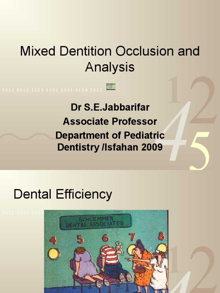 Mixed Dentition Occlusion and Analysis | PDF | Face | Human Anatomy