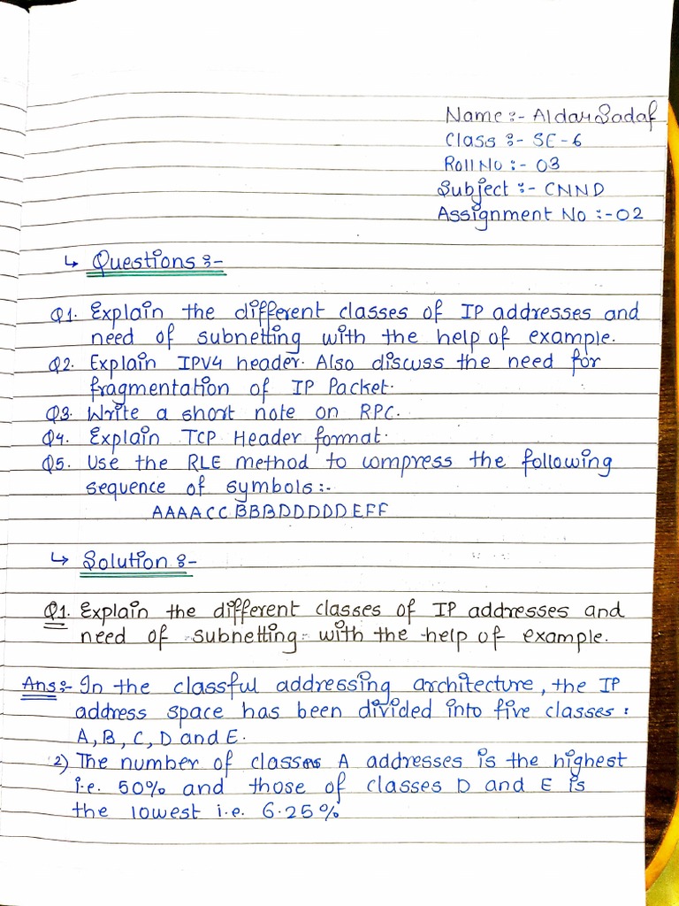 SadafAldar SE6-03 CNND Assignment02 | PDF | Transmission Control Protocol | Internet Protocols