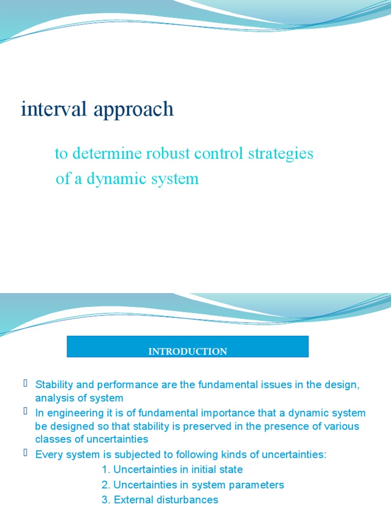 Interval Approach: To Determine Robust Control Strategies of A Dynamic System | PDF | Ordinary ...
