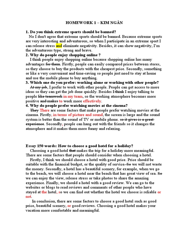 HOMEWORK 1 Kim Ngân Checked | PDF | Communication