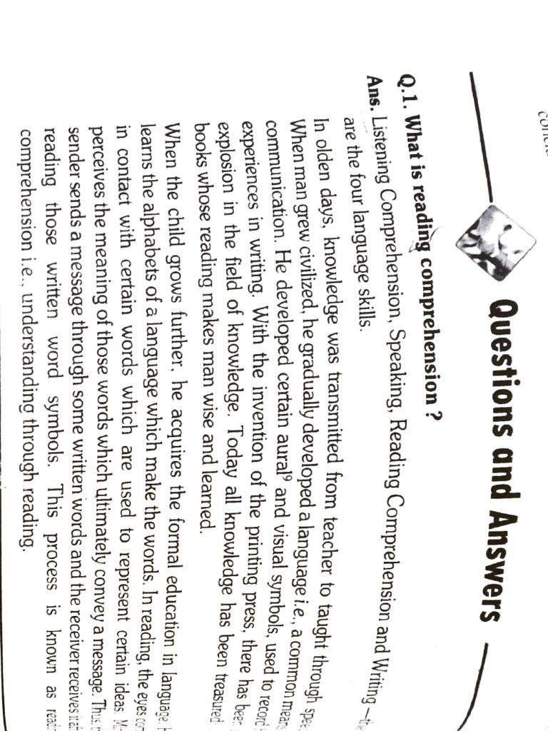 Important Questions and Answers | PDF | Writing | Cognitive Science