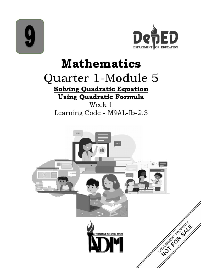 Quarter 1-Module 5: Mathematics | PDF | Quadratic Equation | Equations